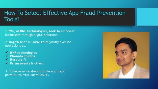 The fundamentals of mobile app fraud prevention by raghib khan | PPT