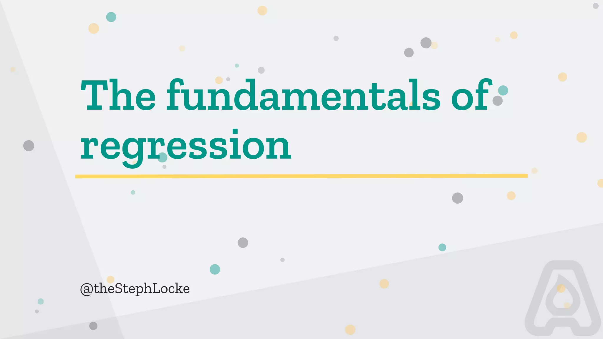 The fundamentals of regression | PPT