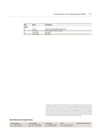 The fundamentals of sonet | PDF | Computer Networking | Computing