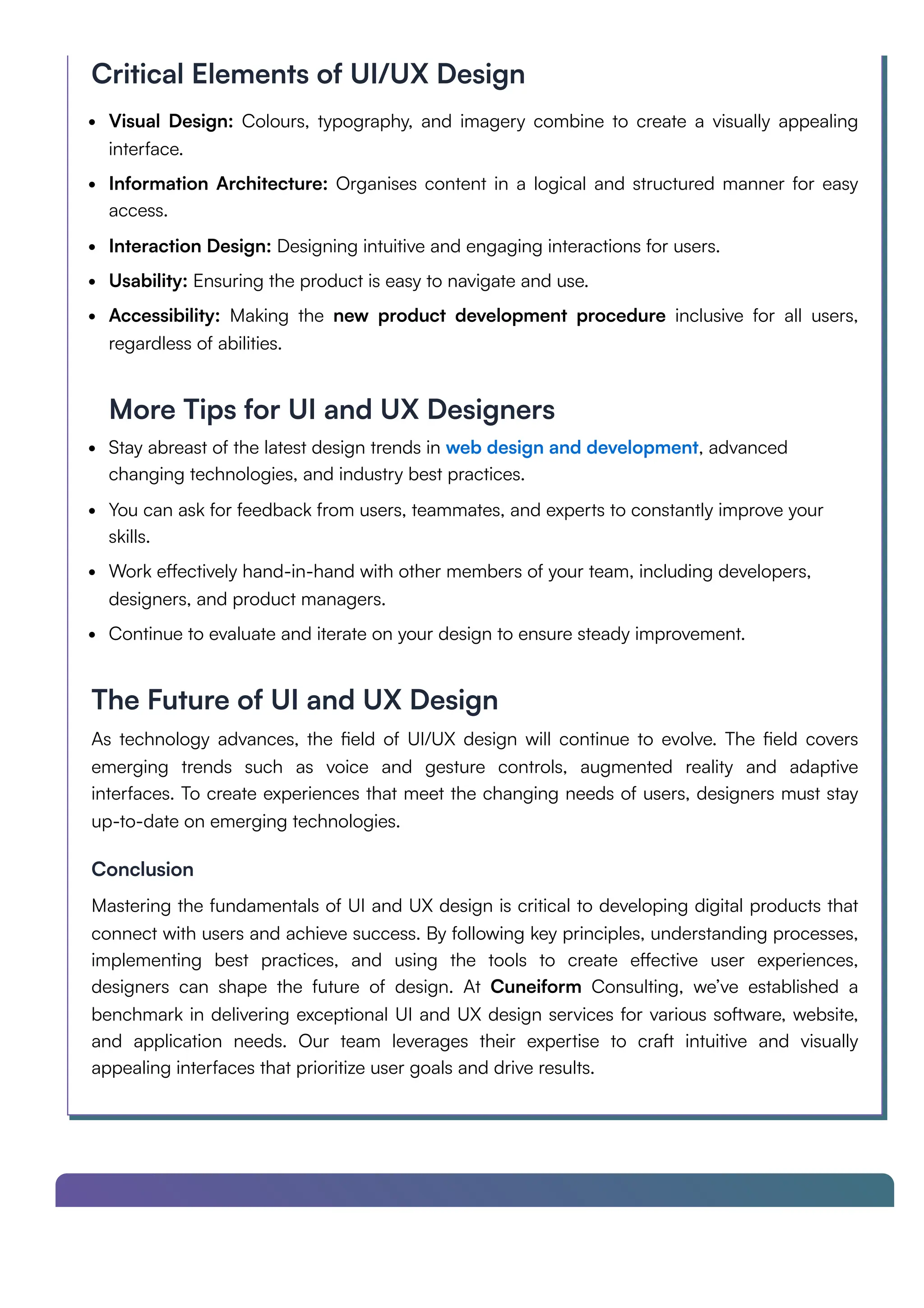 The Fundamentals of UI and UX Design - Cuneiform | PDF