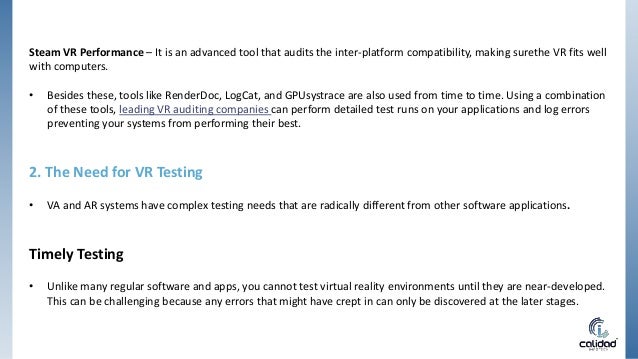 The Fundamentals Of Vr Testingcaliidad Infotechapril 2022pptx