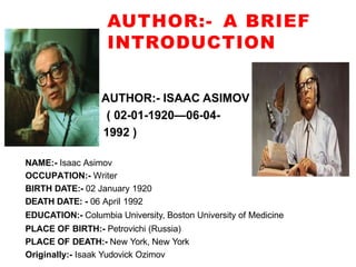 the fun they had by isaac asimov ppt.pptx