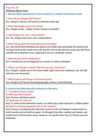 The Fun They Had Answers-NCERT-Beehive-Class 9.docx