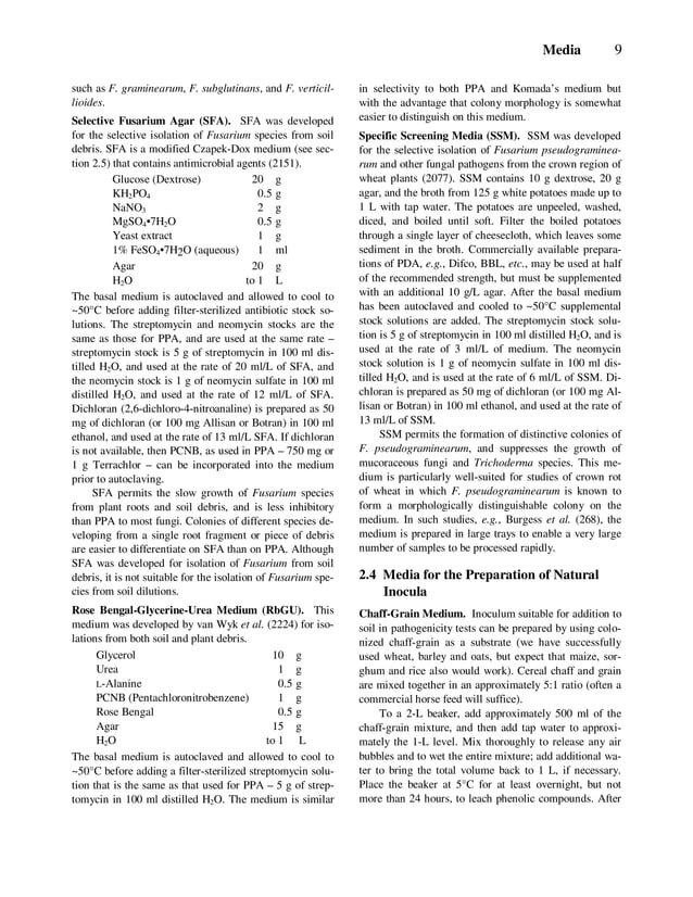 The fusarium laboratory manual | PDF