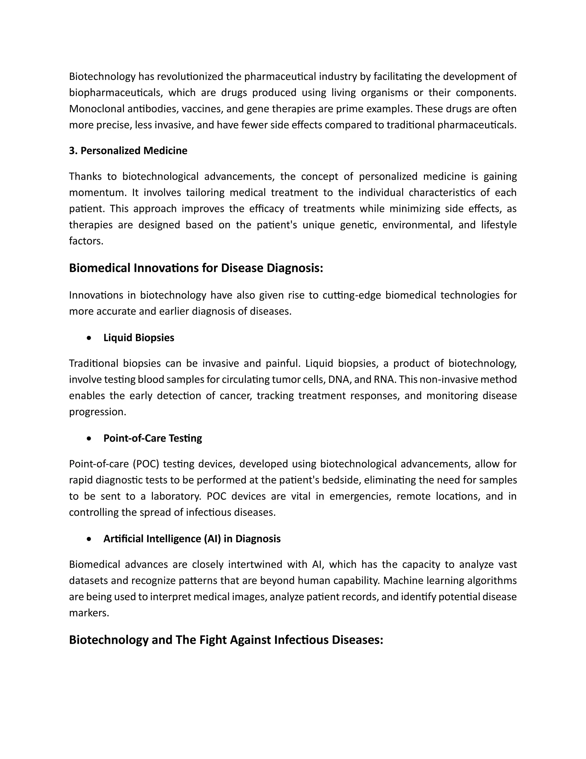 The Future Biotechnology and Biomedical Advancements | PDF | Biotech and Biomedical Industry ...