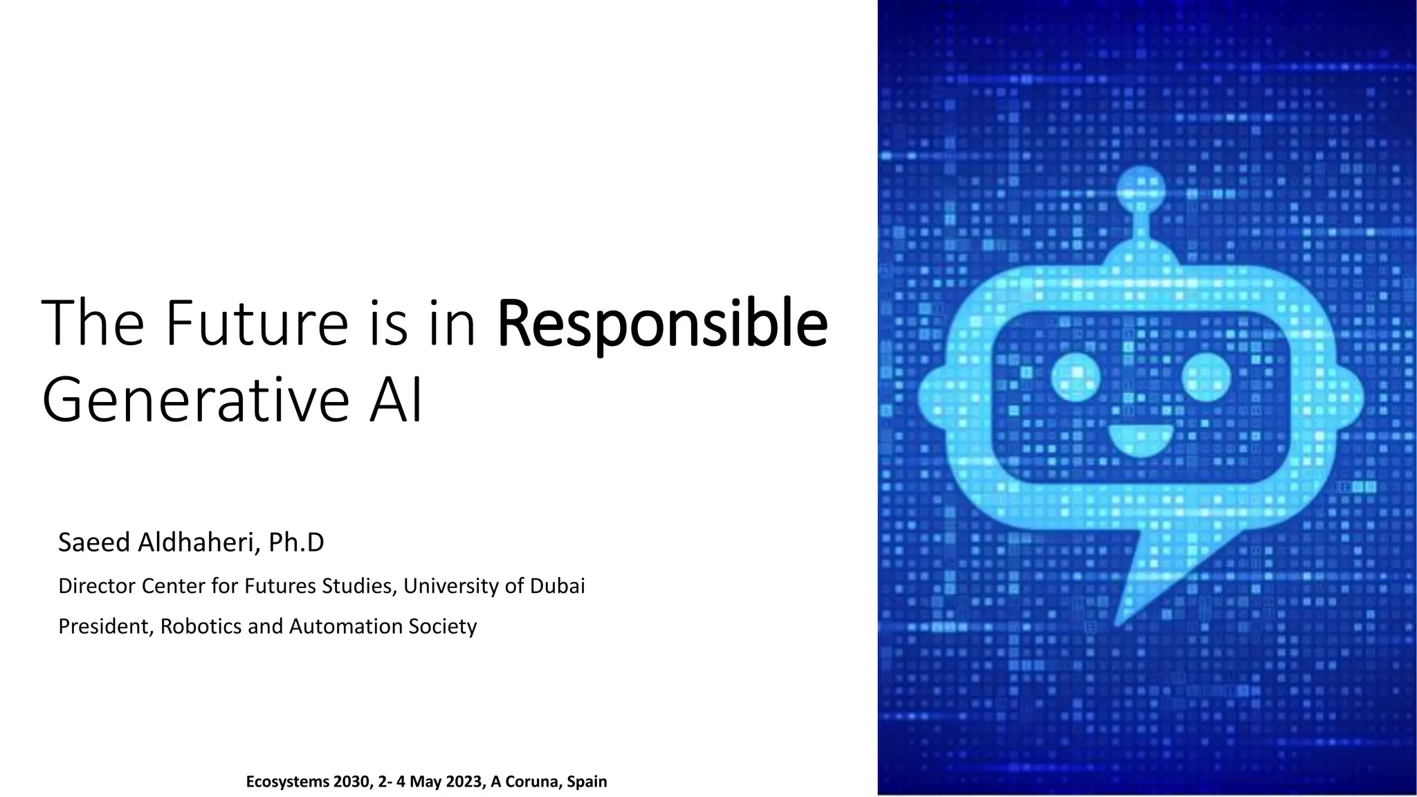 The Future is in Responsible Generative AI | PDF