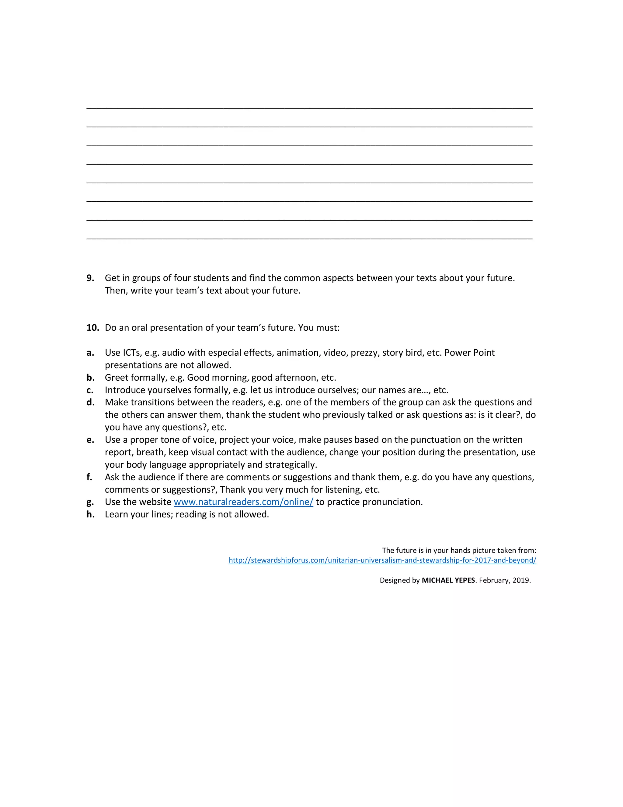 THE FUTURE IS IN YOUR HANDS | PDF