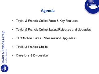 Taylor & Francis: The Future Landscape of Taylor & Francis Online ...