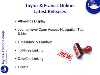 Taylor & Francis: The Future Landscape of Taylor & Francis Online ...