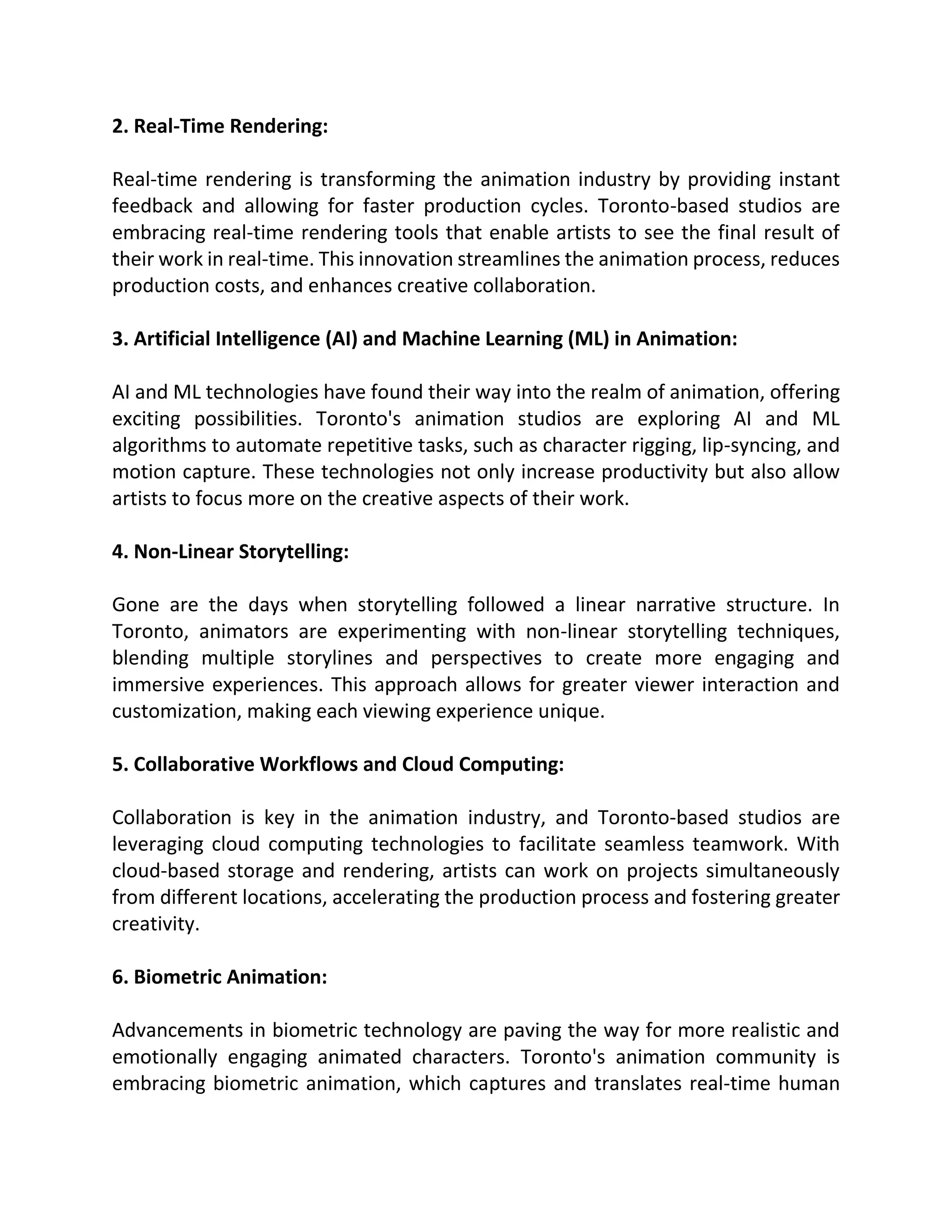 The Future of 3D Animation: Emerging Trends and Innovations in Toronto ...