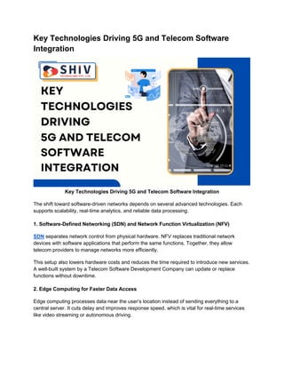 5G & Telecom Software: The Integration Future | PDF