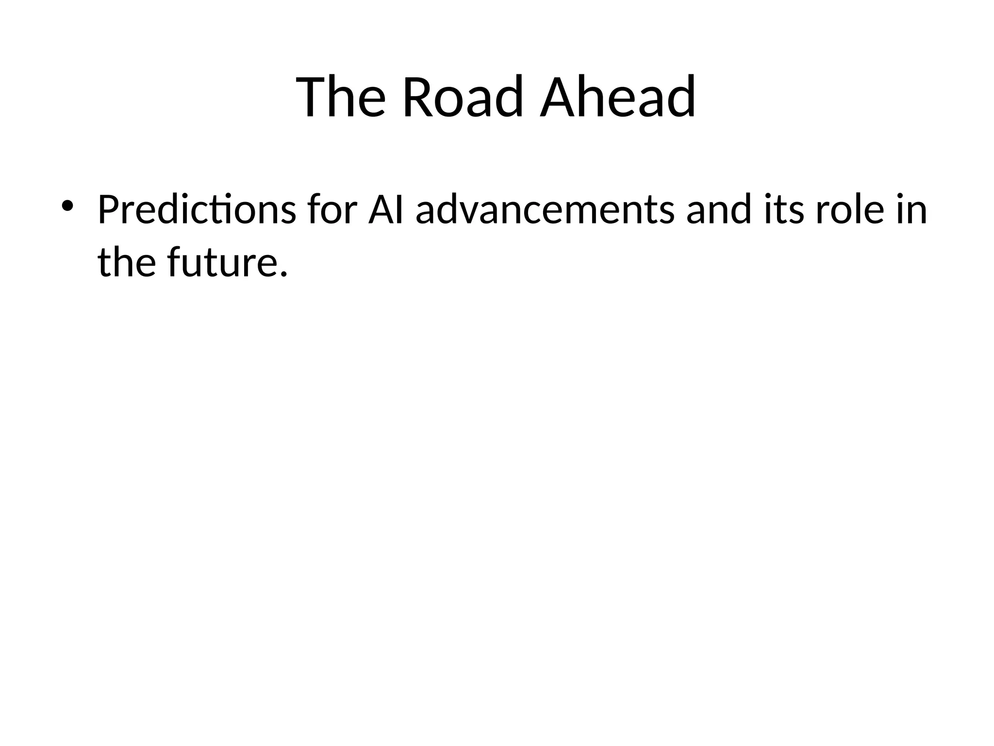 The Future of Artificial Intelligence(AI) | PPTX