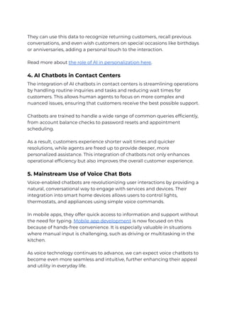 The Future of AI Chatbots: Key Trends to Watch in 2024 | PDF