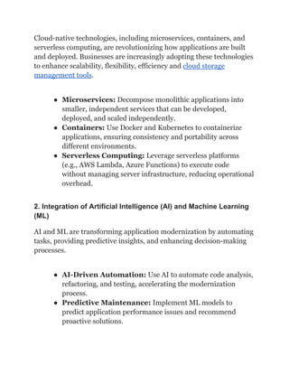 The Future of Application Modernization Service Strategies | PDF | Cloud Computing | Internet