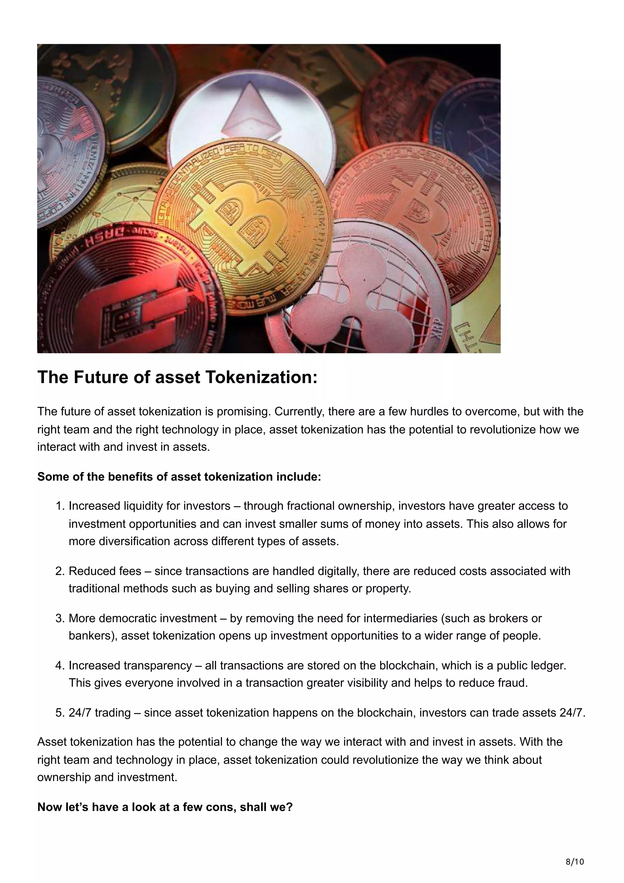 The Future of Asset Tokenization | PDF
