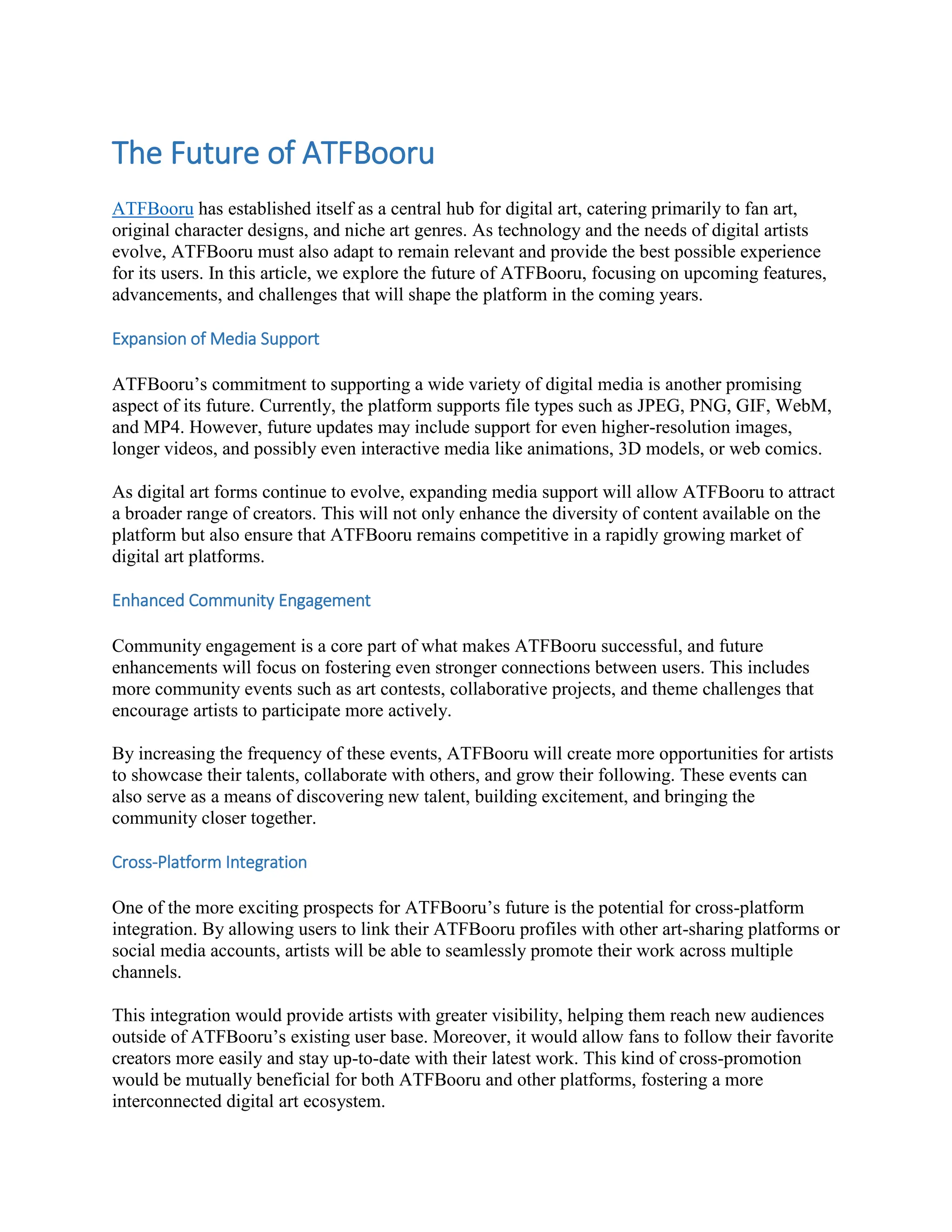 Shaping the Future: ATFBooru's Digital Art Evolution | PDF