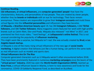 The Future of Brand Marketing: Virtual Influencers | PPT