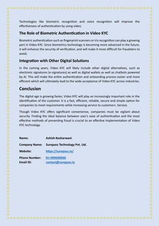 The Future of Customer Verification What is Video KYC.pdf