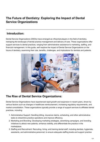 The Future of Dentistry Exploring the Impact of Dental Service ...