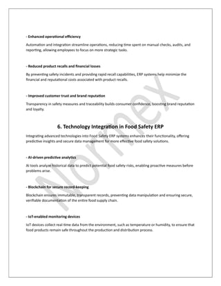 The Future of Dining Why You Need Food Safety ERP Now | PDF