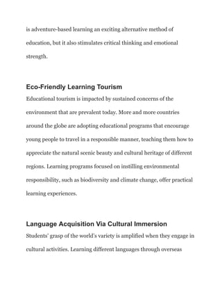 The Future of Educational Tourism_ Trends and Opportunities for ...