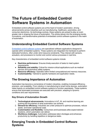 The Future of Embedded Control Software Systems in Automation.docx