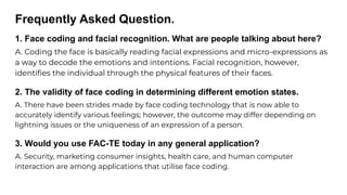 The Future of Face Coding: Emerging Trends and Innovations | PDF