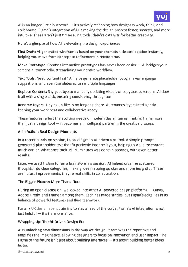 The Future of Figma with AI Revolutionising Design Collaboration | PDF