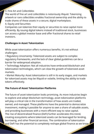 The Future of Finance Exploring the Potential of Asset Tokenization ...