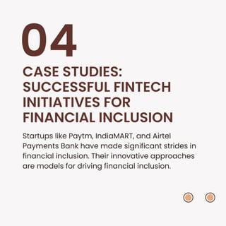 The Future of Financial Inclusion Fintech's Role in Bridging the Gap | PDF