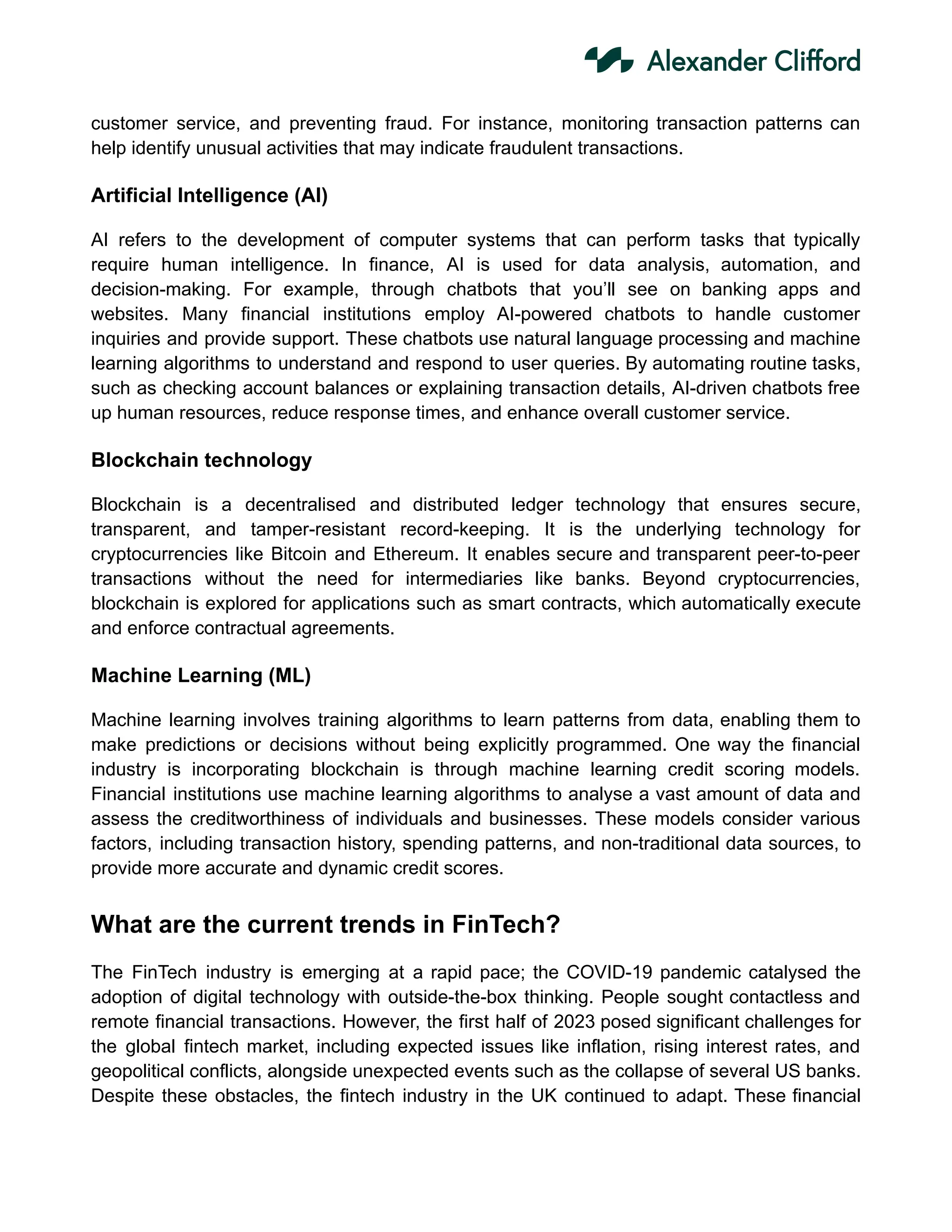 The future of financial technology (FinTech) - Trends and Predictions | PDF