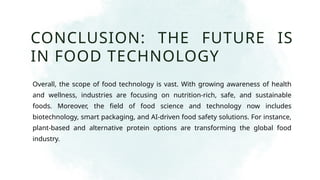 The Future of Food Powered by Technology | PPTX