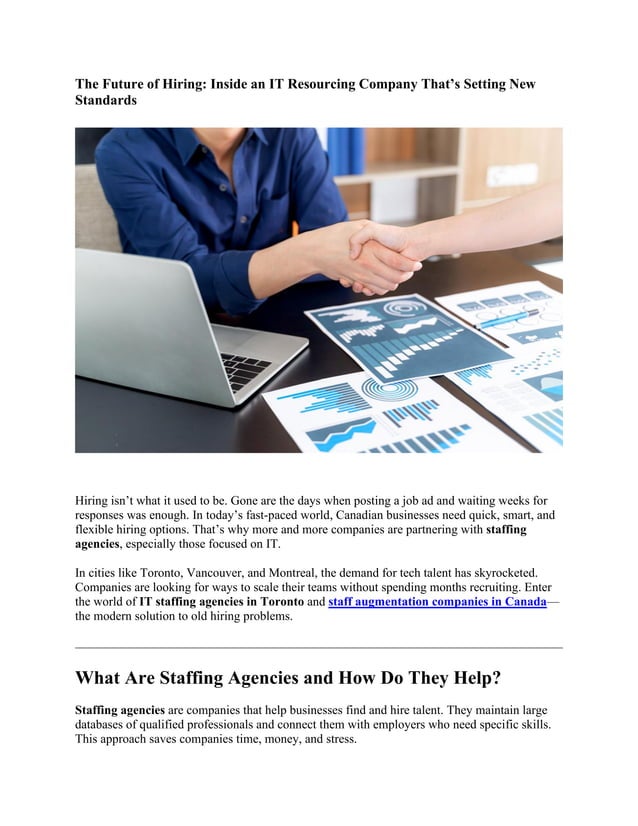 The Future of Hiring- Inside an IT Resourcing Company That’s Setting ...