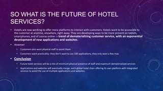 The future of hotel services | PPT