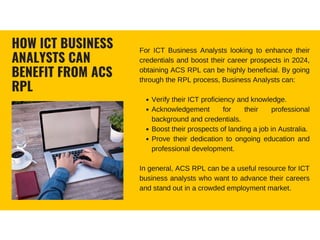 The Future of ICT Business Analysis Best Practices for 2024 | PPTX