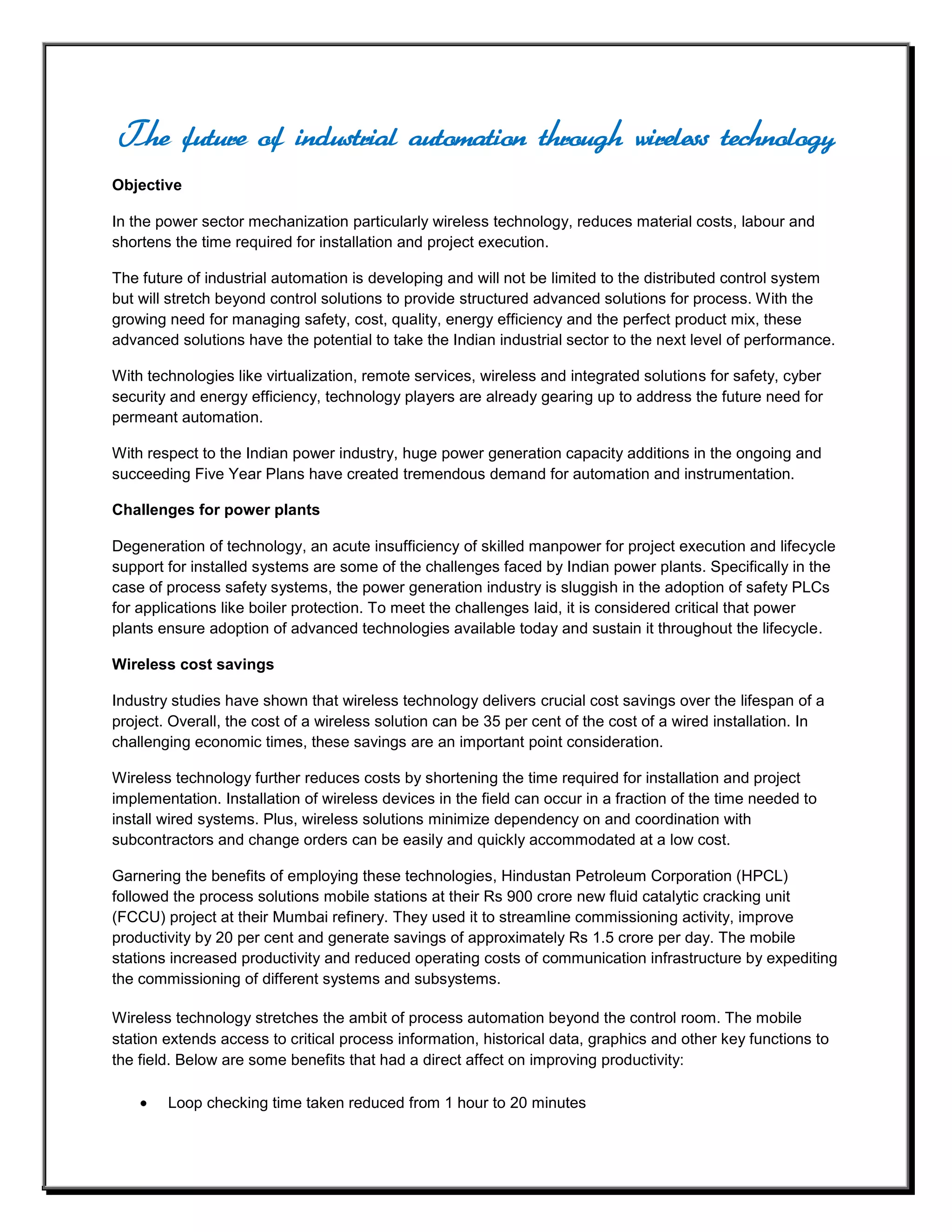 The Future of Industrial Automation | DOCX