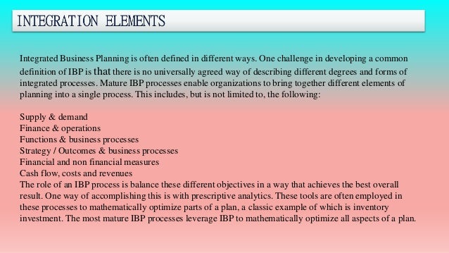 The future of integrated business planning ppt. | PPT