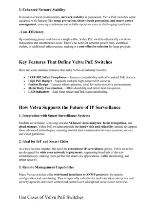 The Future of IP Surveillance: Exploring the Advantages of Velvu PoE ...