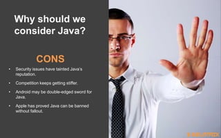 The future of java | PPTX | Programming Languages | Computing