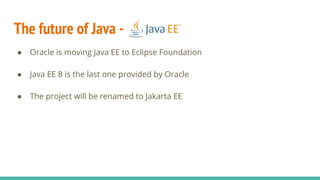 The future of Java | PPT