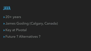 The Future of Java - and a look at the evolution of programming ...