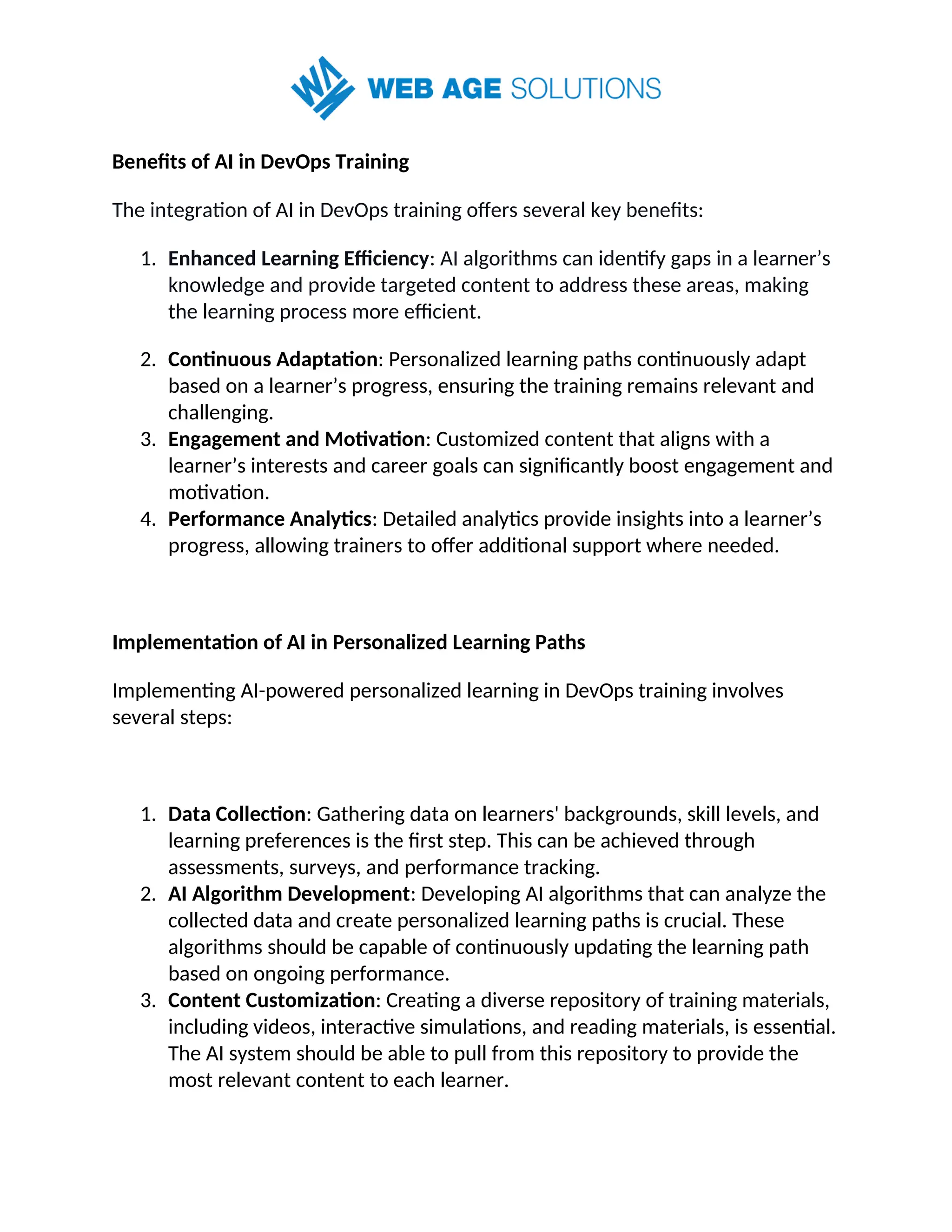 The Future of Learning AI-Powered Personalized DevOps Training Paths | PDF