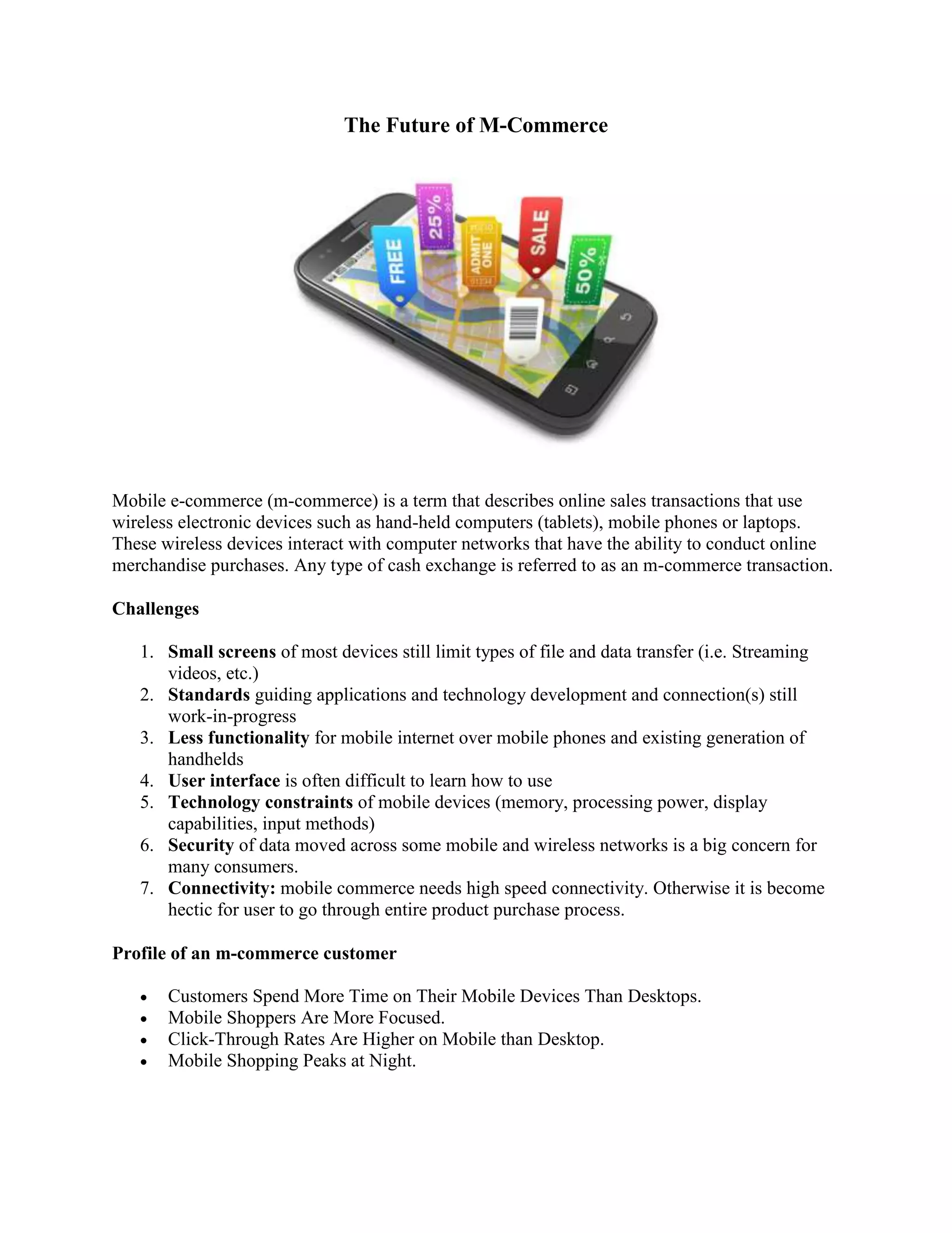 The Future of M-Commerce | DOCX