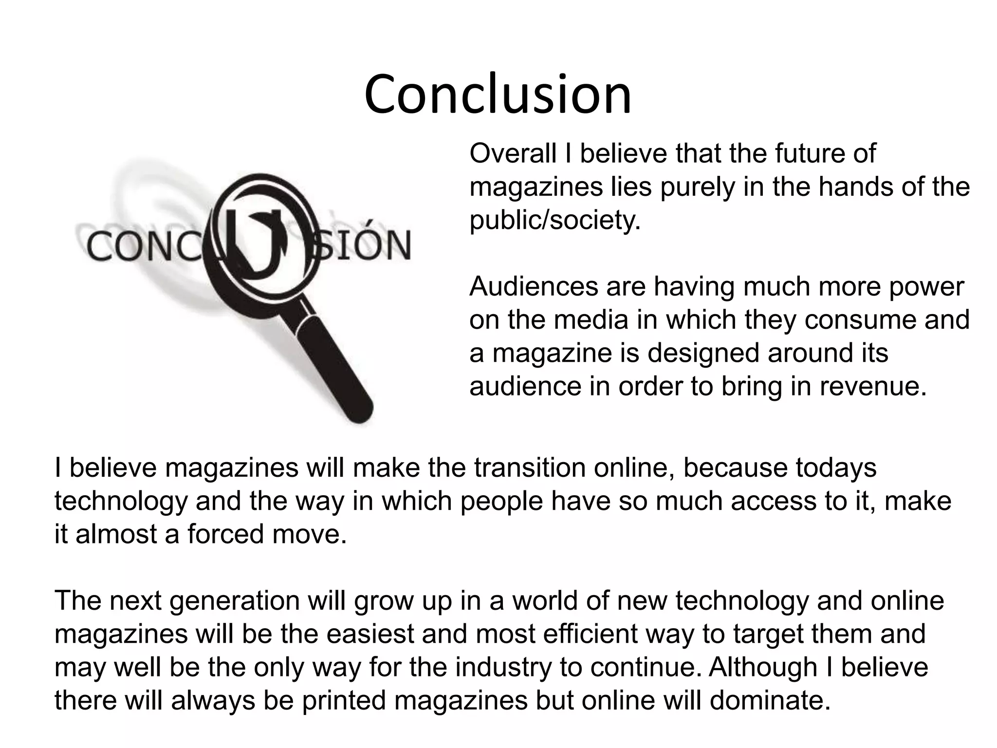The Future Of Magazines | PPTX