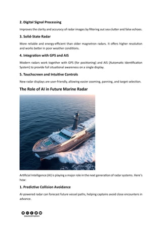 The Future of Marine Navigation with Advanced Radar | PDF