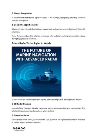 The Future of Marine Navigation with Advanced Radar | PDF