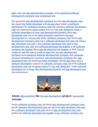 The Future Of Mobile App Development With NASA And Nokia 4G Contract (1 ...