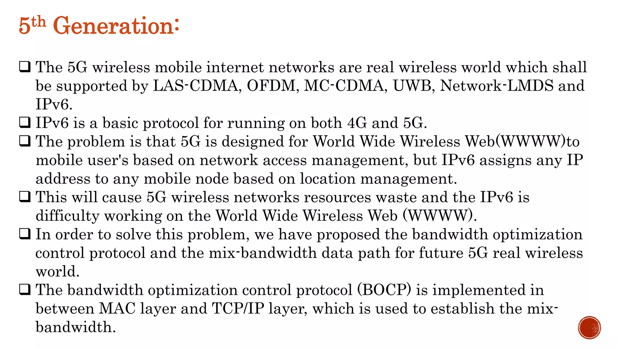 The Future Of Mobile Wireless Communication Networks Pptx Computer Networking Computing