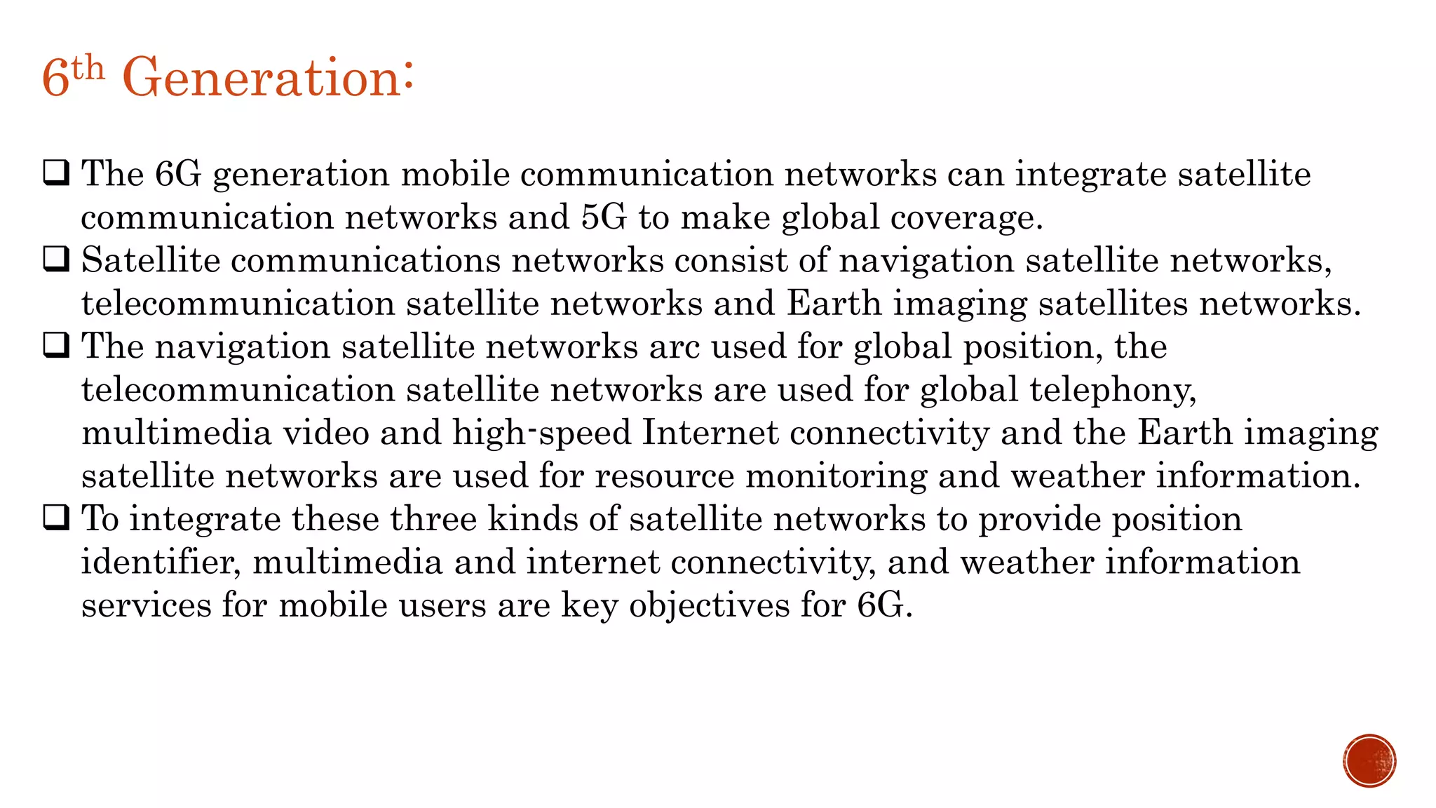 The future of mobile wireless communication networks | PPTX | Computer Networking | Computing