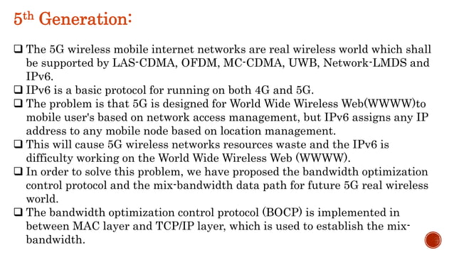 The future of mobile wireless communication networks | PPTX | Computer ...